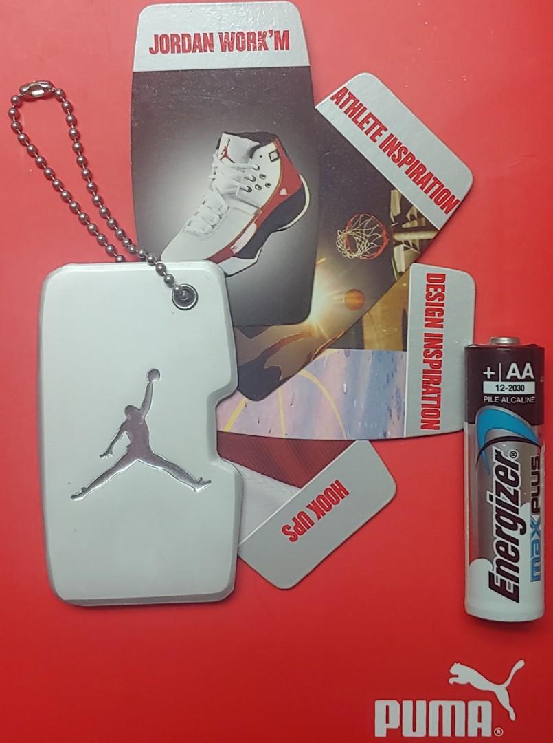 Authentic 2005 Jordan Team Work'M Jumpman Shoe Tag (Rare), Hobbies ...