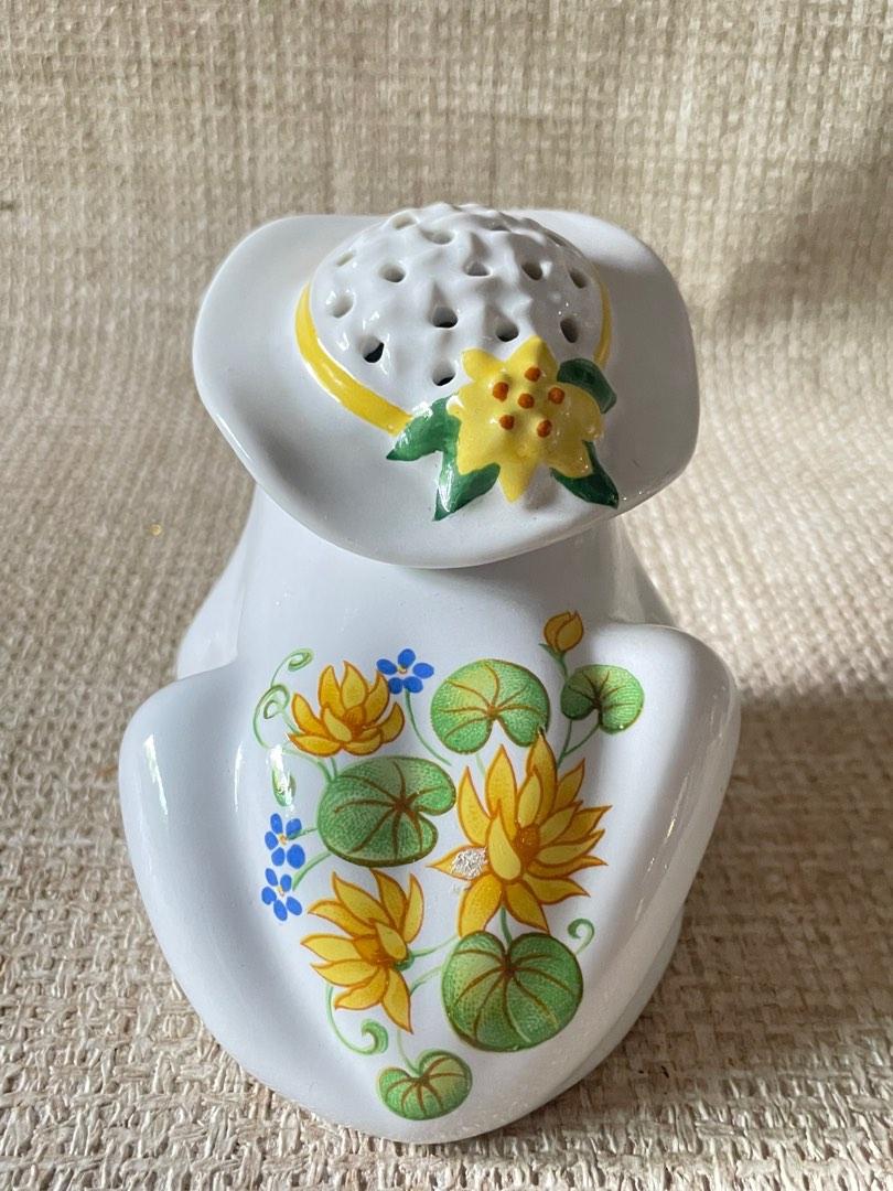 Avon 1982 Vintage Winking Potpourri Porcelain Frog, Furniture & Home ...