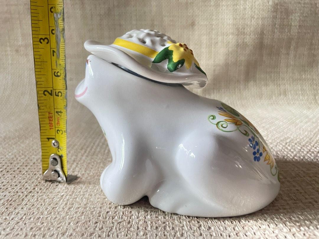 Avon 1982 Vintage Winking Potpourri Porcelain Frog, Furniture & Home ...