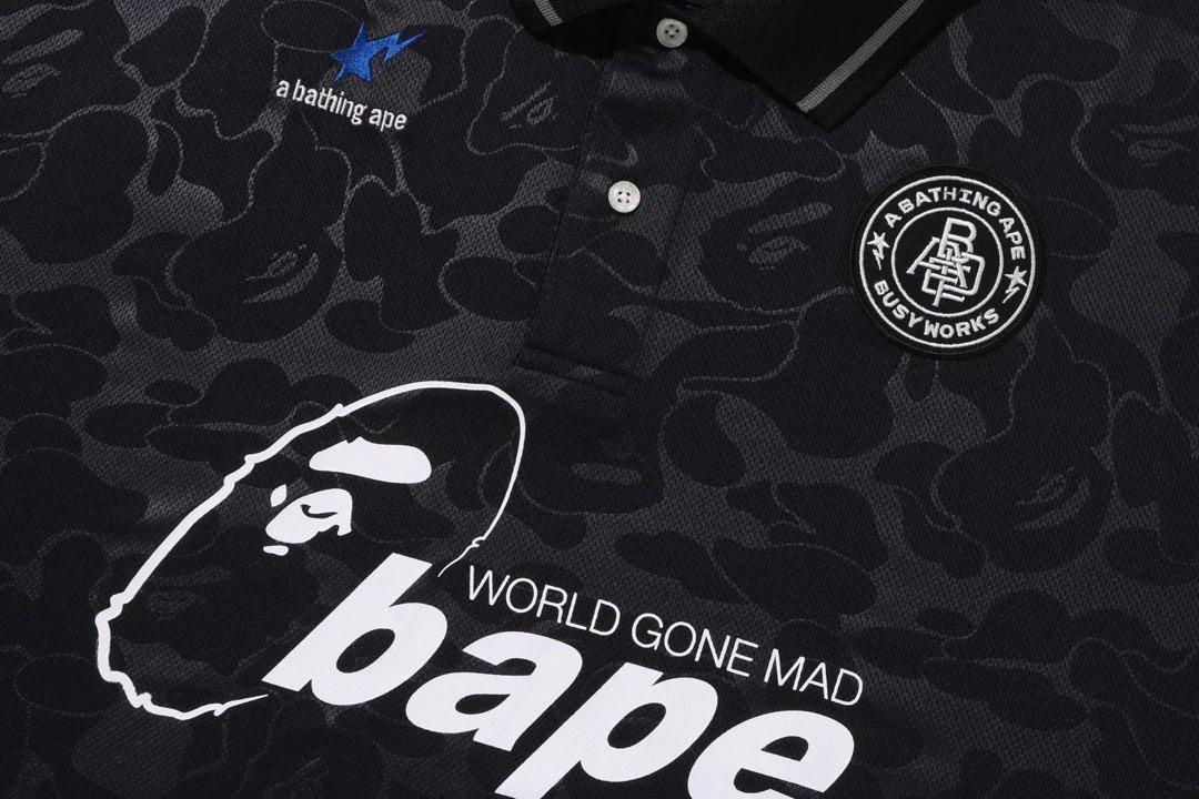 BAPE SOCCER GAME RELAXED FIT POLO, Men's Fashion, Tops & Sets, Tshirts ...
