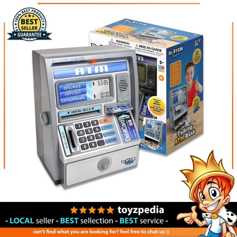 Ben Franklin USA Toys Kids Talking ATM Machine Savings Bank with ...