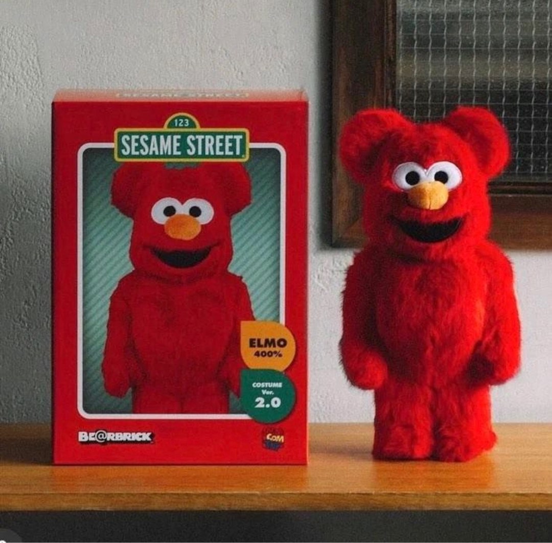 BE@RBRICK Bearbrick Elmo Costume ver. 2.0 400%, Hobbies & Toys, Toys & Games on Carousell