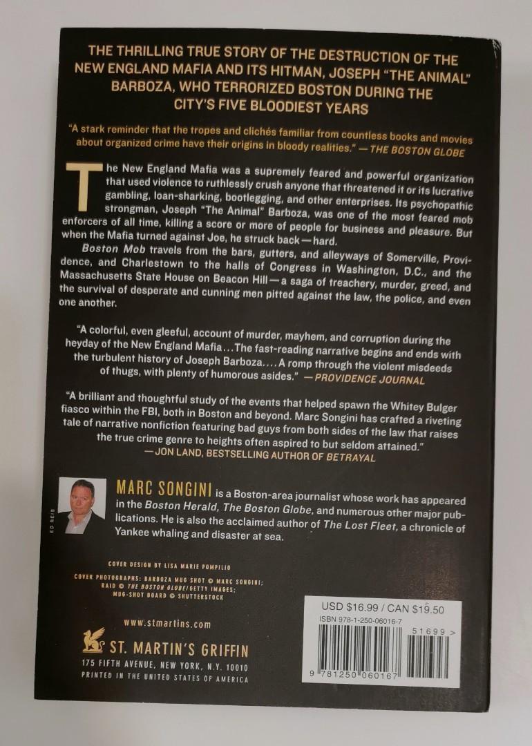 BOSTON MOB. THE RISE AND FALL OF THE NEW ENGLAND MOB AND ITS MOST ...