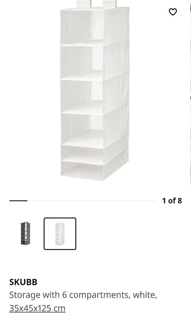 Brand new hang up IKEA white organisation rack / shelf, Furniture ...