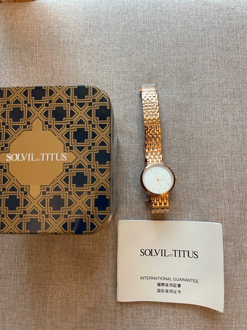 Brand new Titus Rose Gold Watch 全新鐵達時腕錶, 女裝, 手錶及配件, 手錶 - Carousell