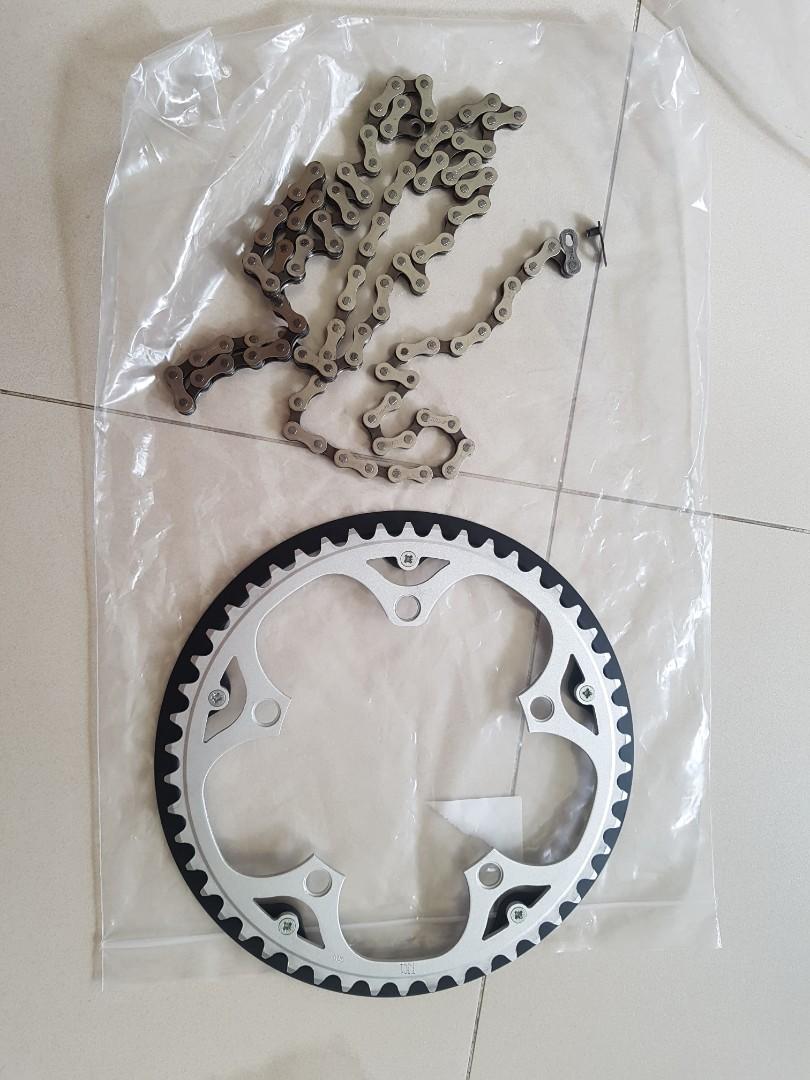 Brompton 50t chain ring with chain, Sports Equipment, Bicycles & Parts ...