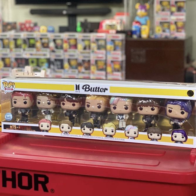 BTS Butter Funko Pop 7-pack, Hobbies & Toys, Toys & Games on Carousell