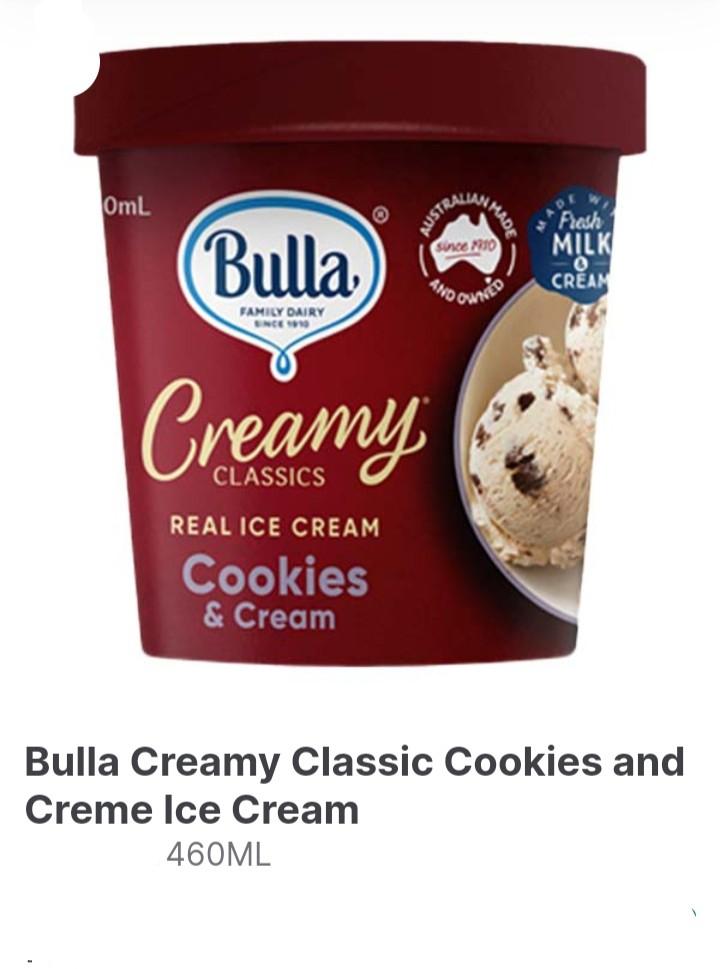 Bulla Creamy Classic Ice Creams, Food & Drinks, Chilled & Frozen Food ...