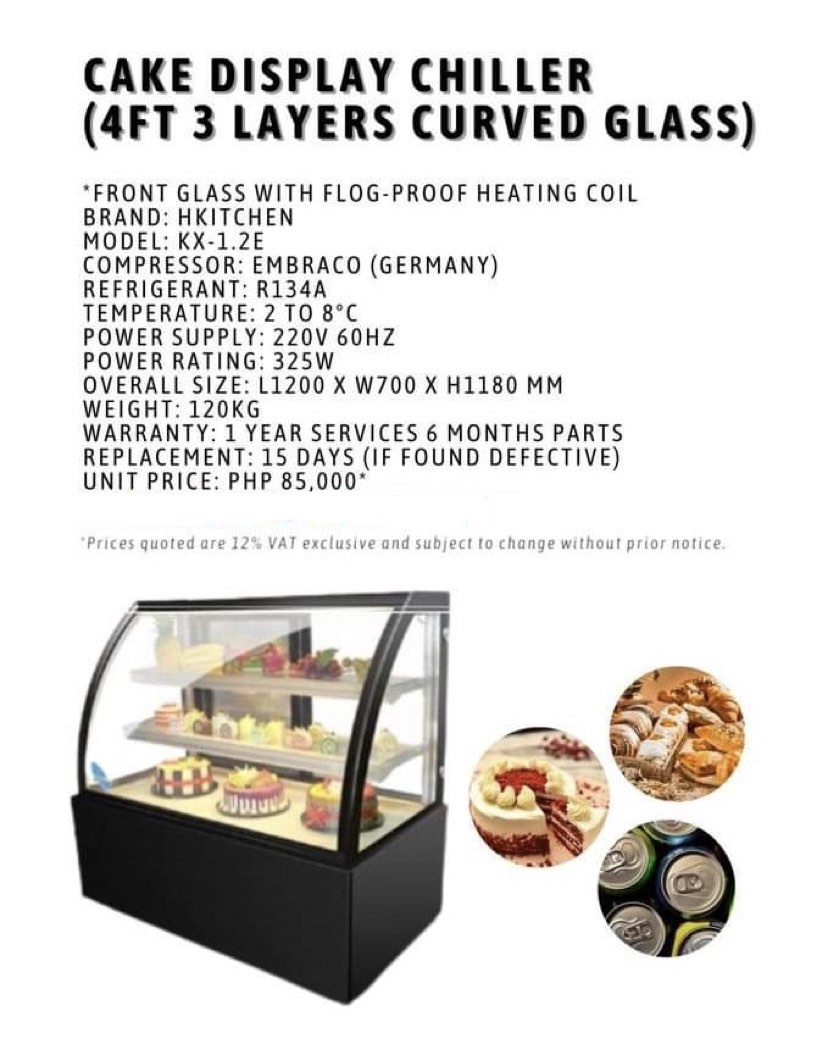 Cake Display Chiller, TV & Home Appliances, Kitchen Appliances ...