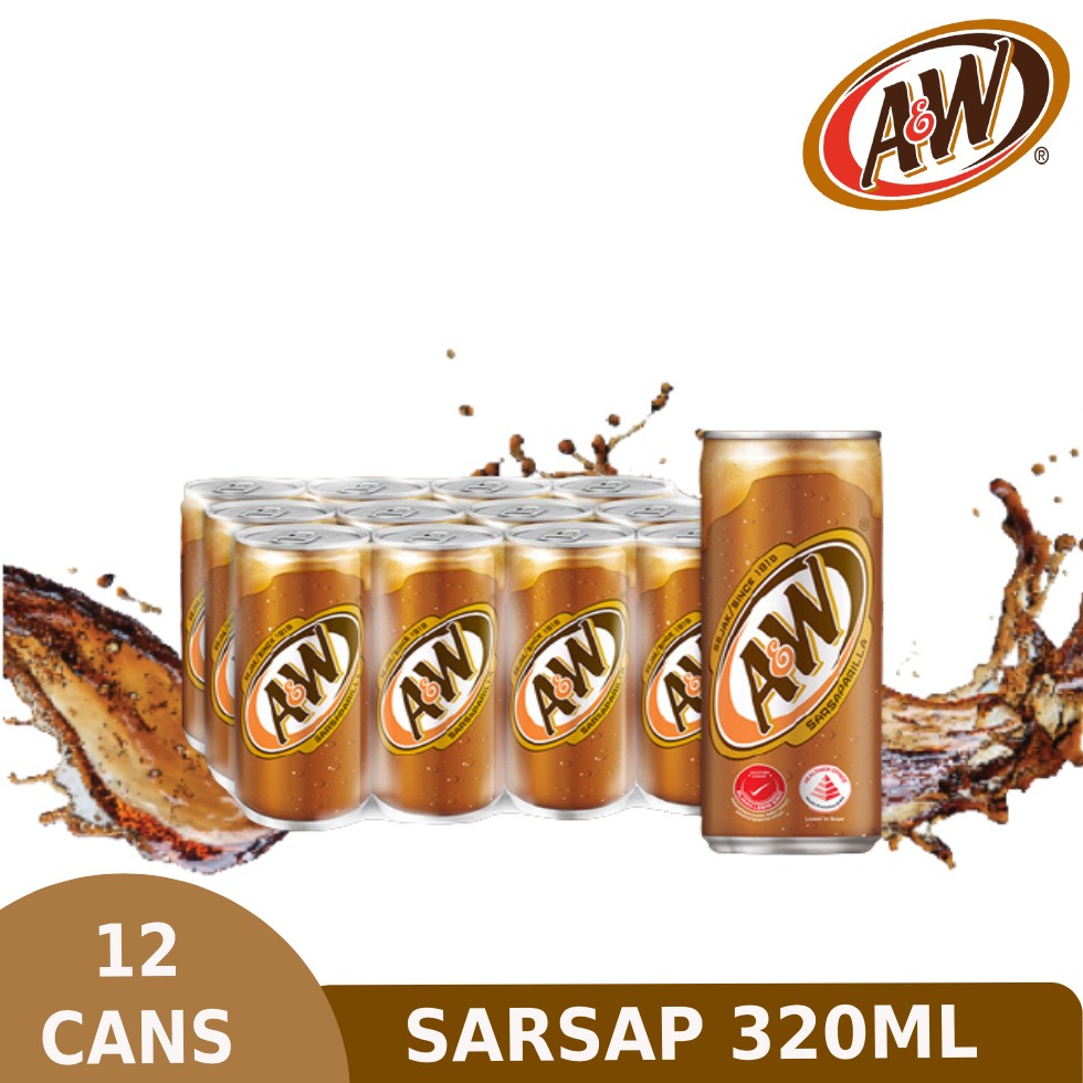 [Carton Sales] AW Sarsap Drinks 320ML x 12Cans, Food & Drinks, Beverages on Carousell