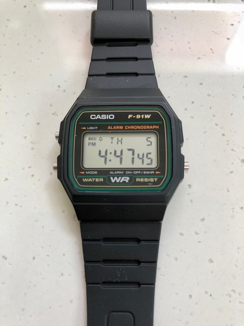 Casio F-91W-3D Green, Men's Fashion, Watches & Accessories, Watches on ...