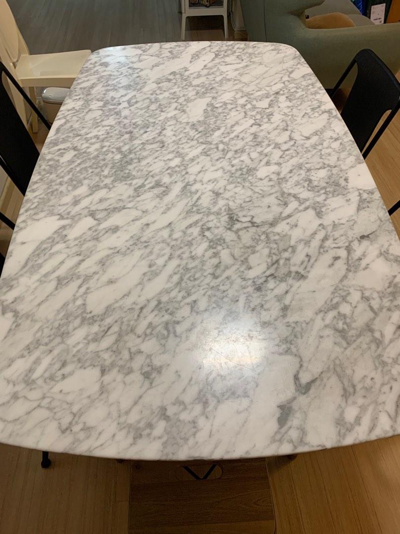 Castlery Kelsey Marble Dining Table, Furniture & Home Living, Furniture ...