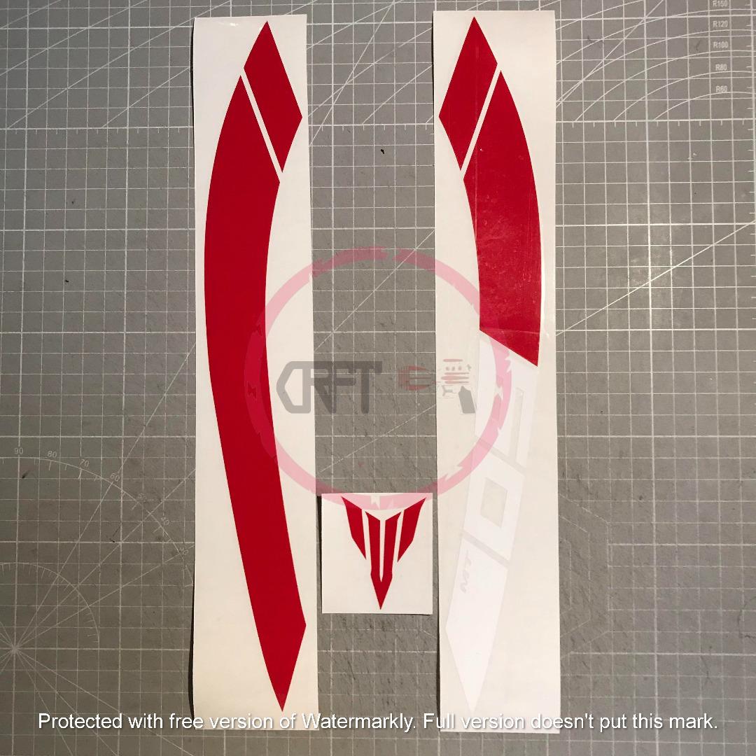 CFS488 Yamaha MT-09 MT09 V3 Logo Fuel tank Set Stiker Sticker Vinyl ...