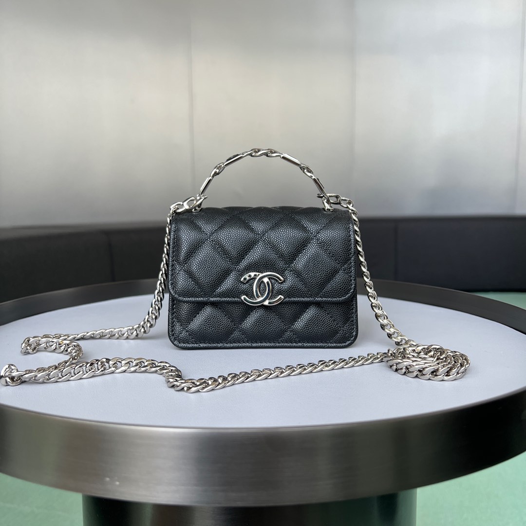 Chanel Coco Lettering Micro Flap, Luxury, Bags & Wallets on Carousell