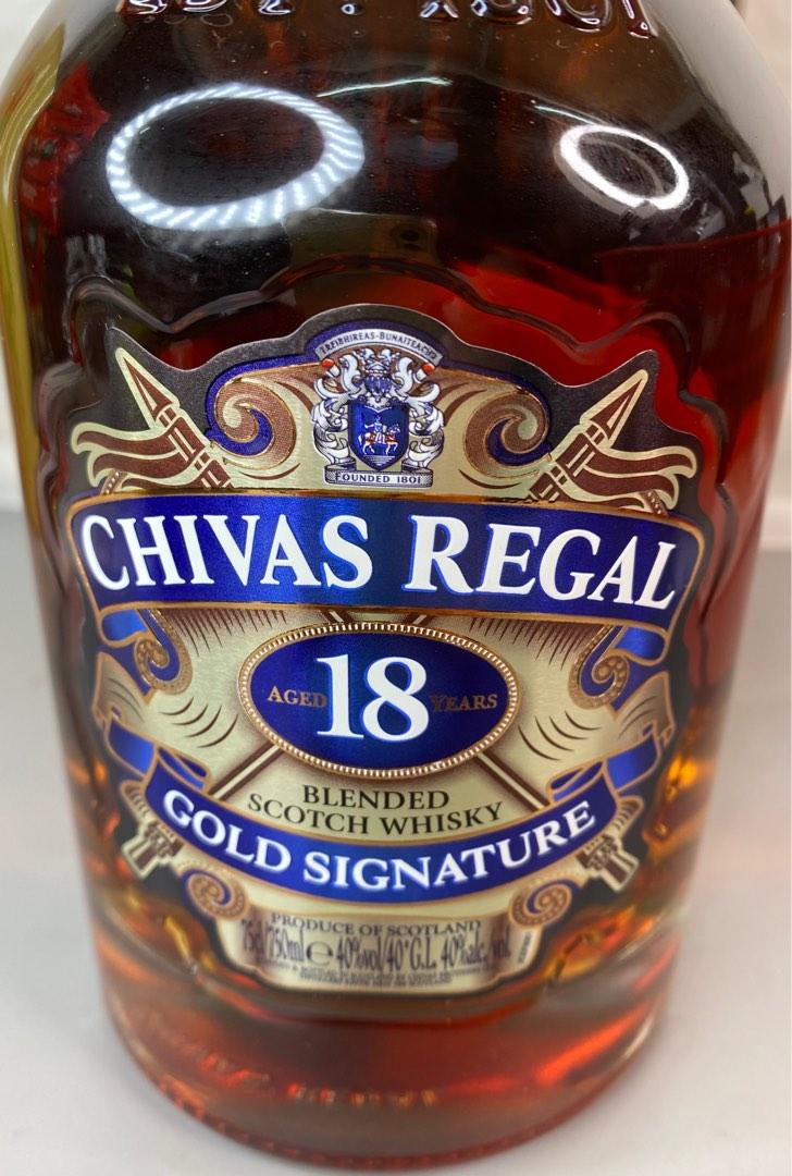 Chivas Regal 18 Years Old Whisky, Food & Drinks, Beverages on Carousell