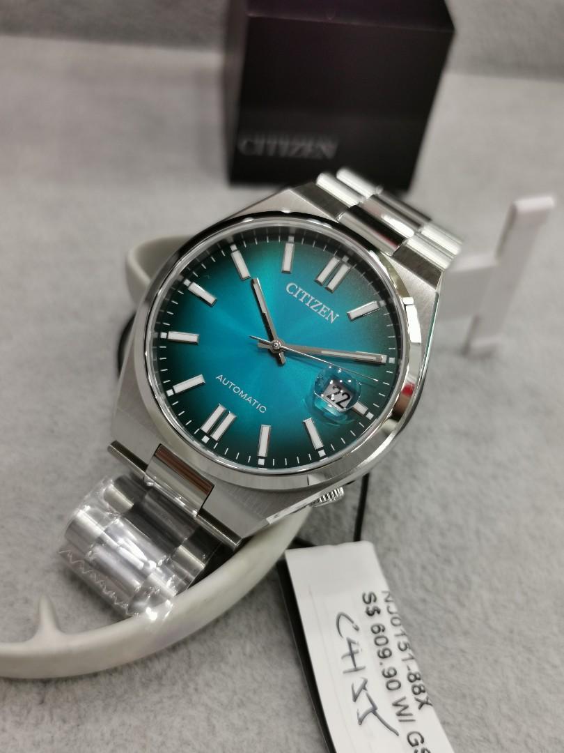 Citizen NJ0151-88X Teal Fumed Automatic Watch, Men's Fashion, Watches ...