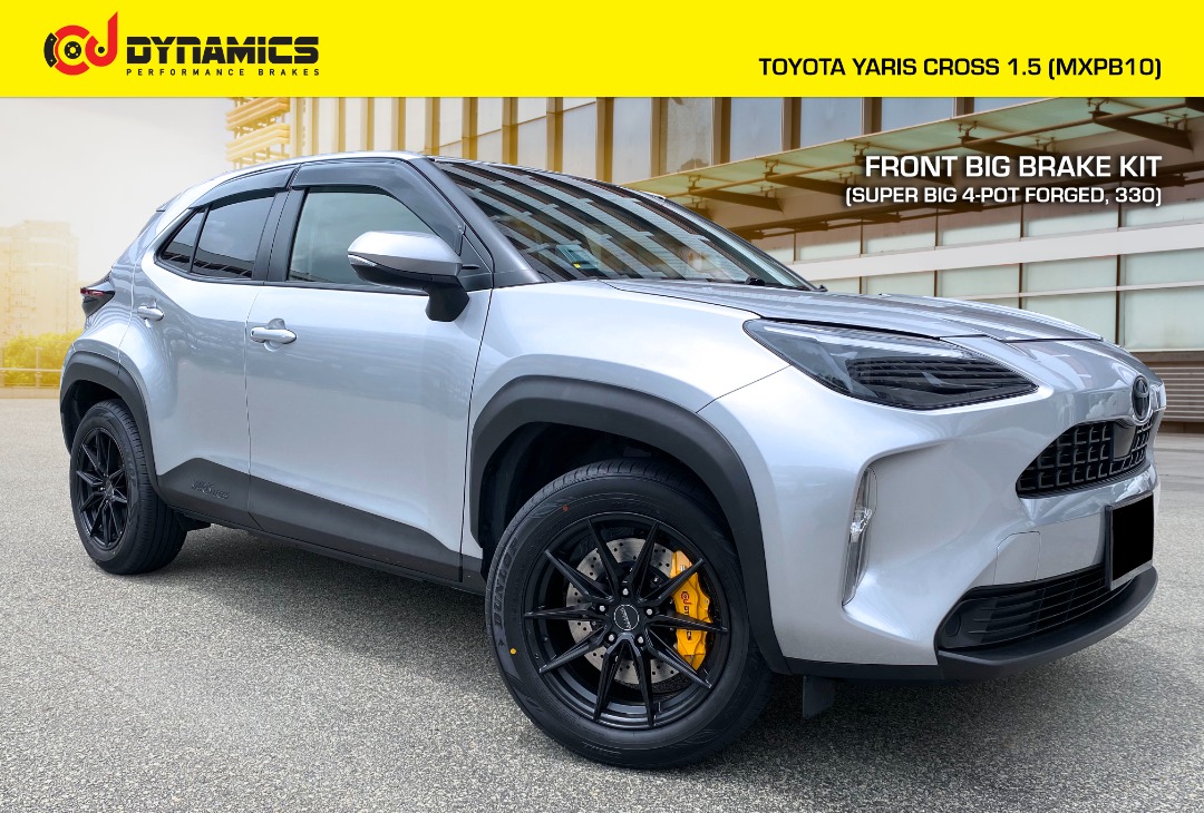 CJ DYNAMICS FRONT BIG BRAKE KIT (SUPER BIG 4-POT FORGED, 330) ON TOYOTA ...