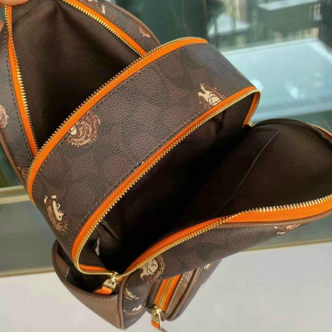 Coach Court Backpack In Signature Canvas With Hedgehog Print, Women's ...