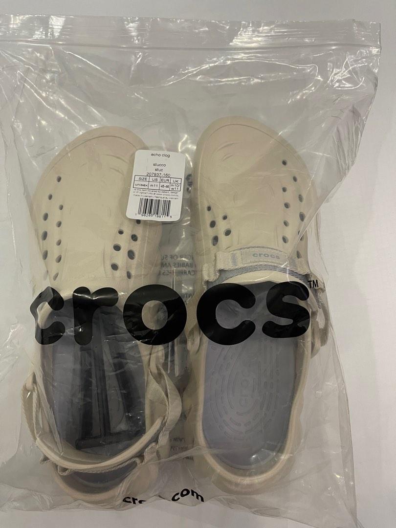 CROCS ECHO STUCCO CLOG, Men's Fashion, Footwear, Flipflops and Slides on Carousell