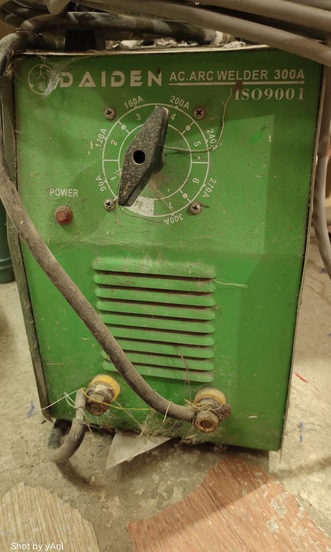 Daiden ac arc welding machine 300amp heavy duty with welding cable ...