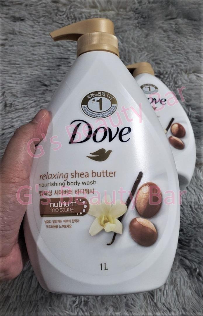 Dove Korea Relaxing Shea Butter Body Wash 1000ml - Authentic Korean ...