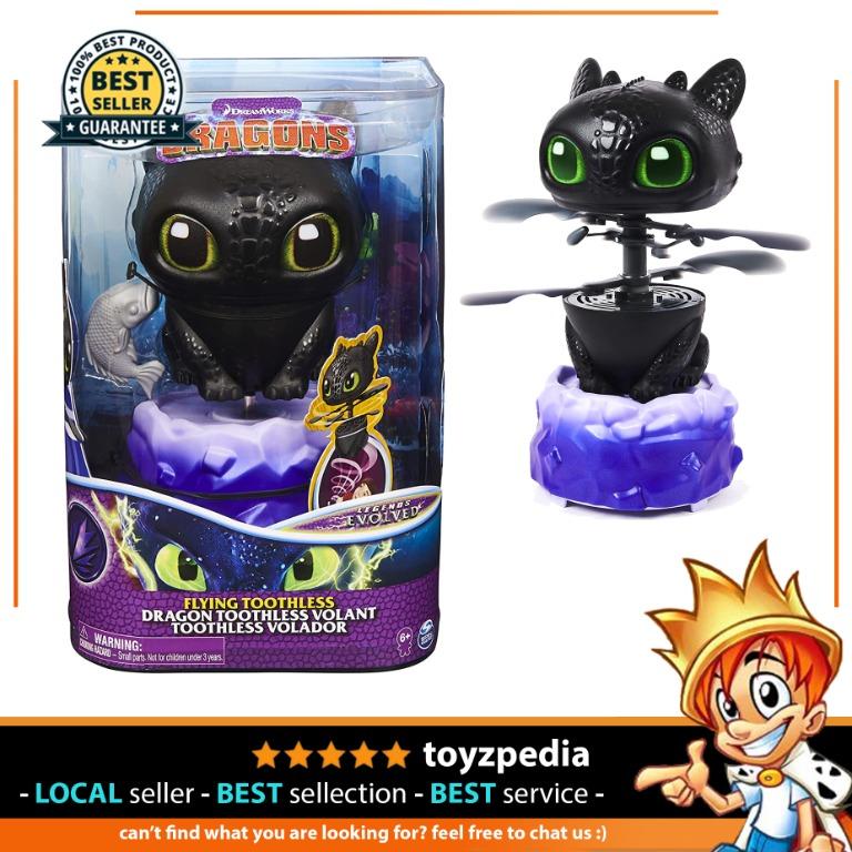 Dreamworks Dragons, Flying Toothless Interactive Dragon with Lights and ...