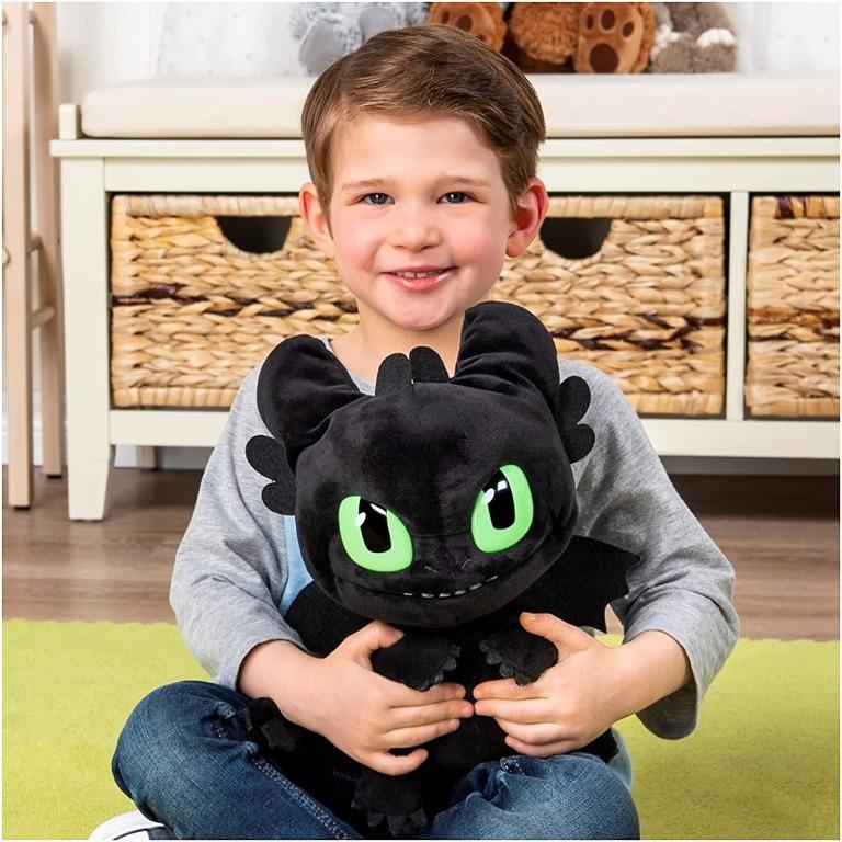 DreamWorks Dragons, Squeeze and Roar Toothless 11-Inch Plush with ...