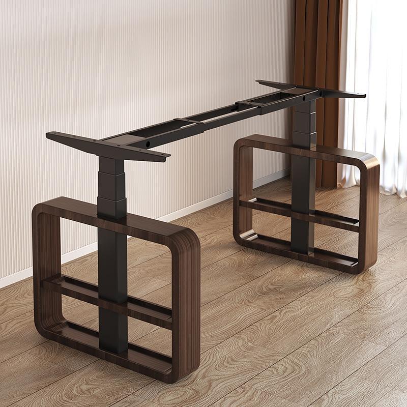Dual Motor Rising Desk with 25mm Thick Solid Wood Table Top Boss Desk 1 ...