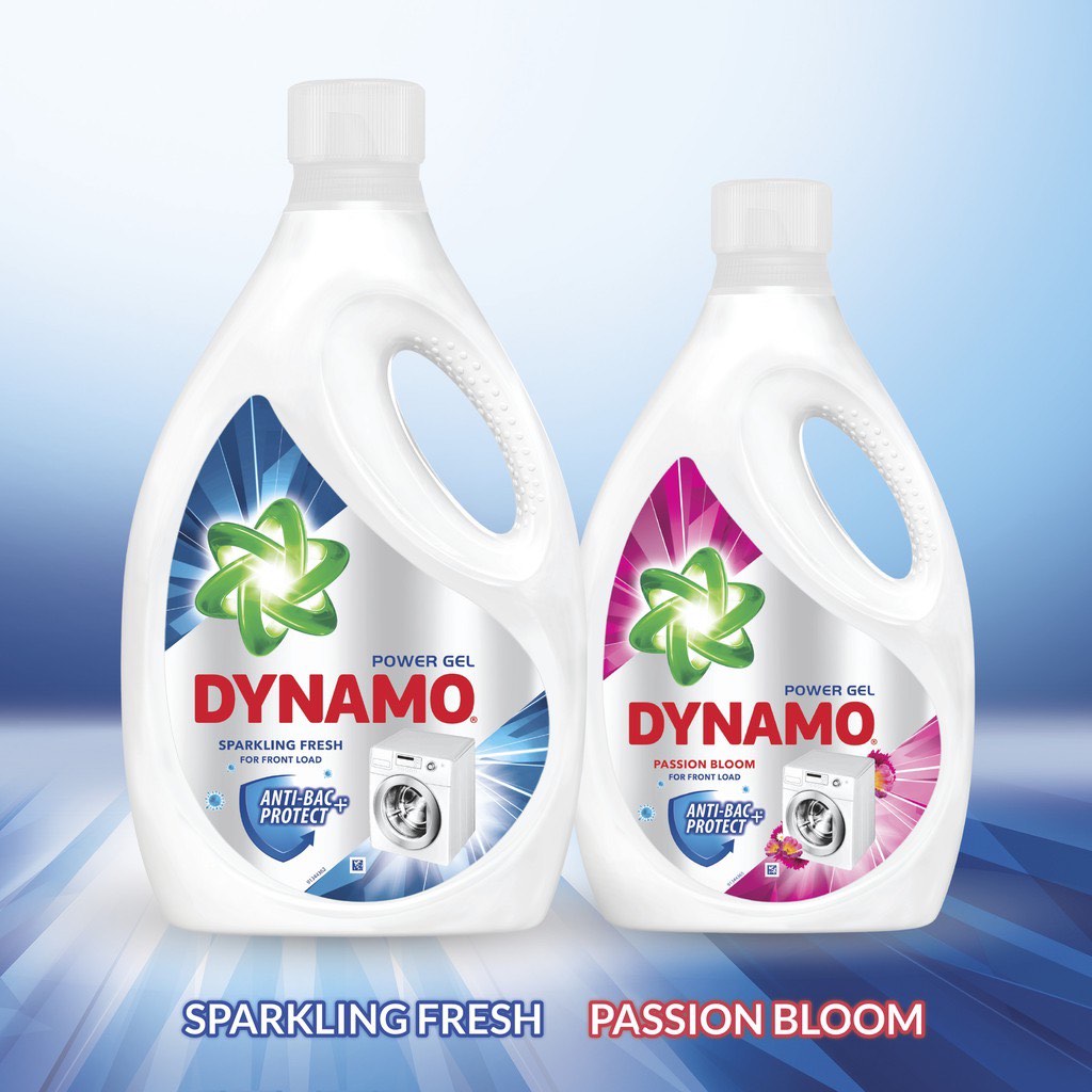 Dynamo Power Gel Concentrated Liquid Detergent Sparkling Fresh/Passion ...