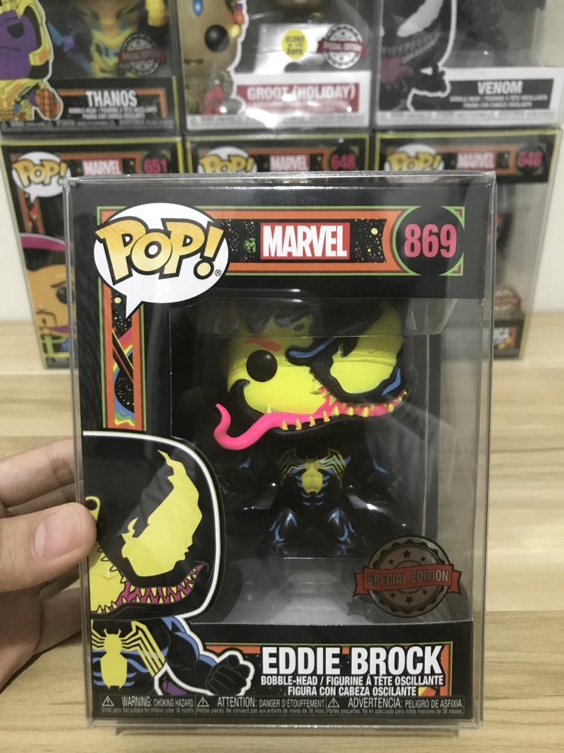 Funko Pop Eddie Brock Venom Blacklight SE, Hobbies & Toys, Toys & Games ...