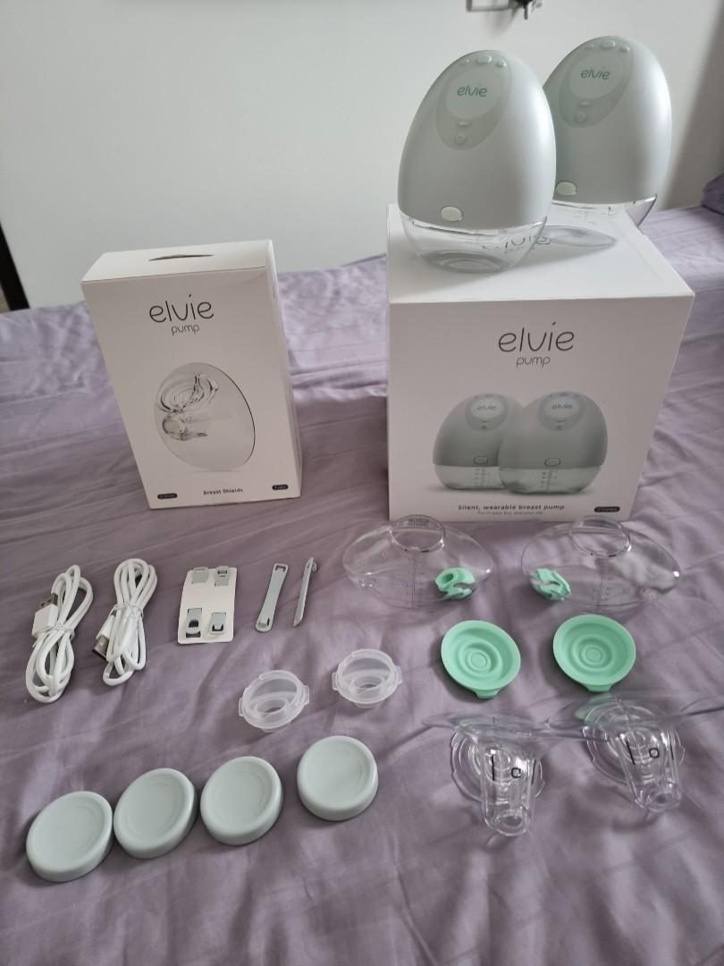 Elvie double breast pump free 21mm shields, Babies & Kids, Nursing ...