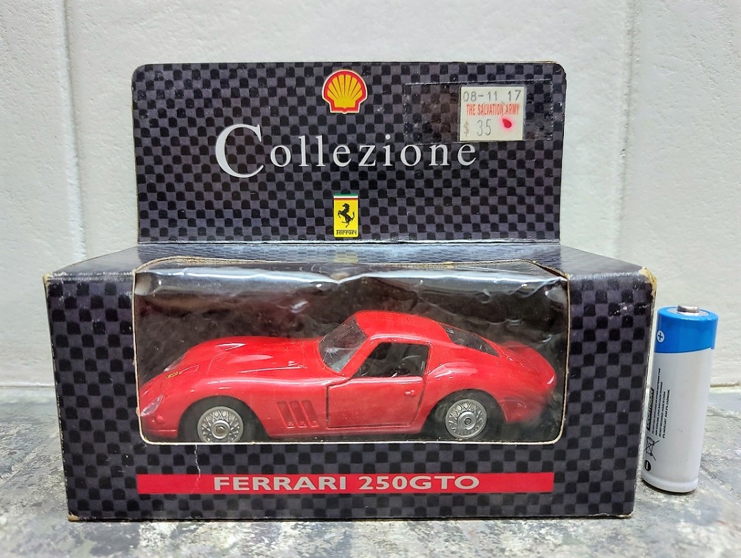FERRARI 250 GTO - 1996 Mattel Hot Wheels 1:38 Shell Collezione Series ...