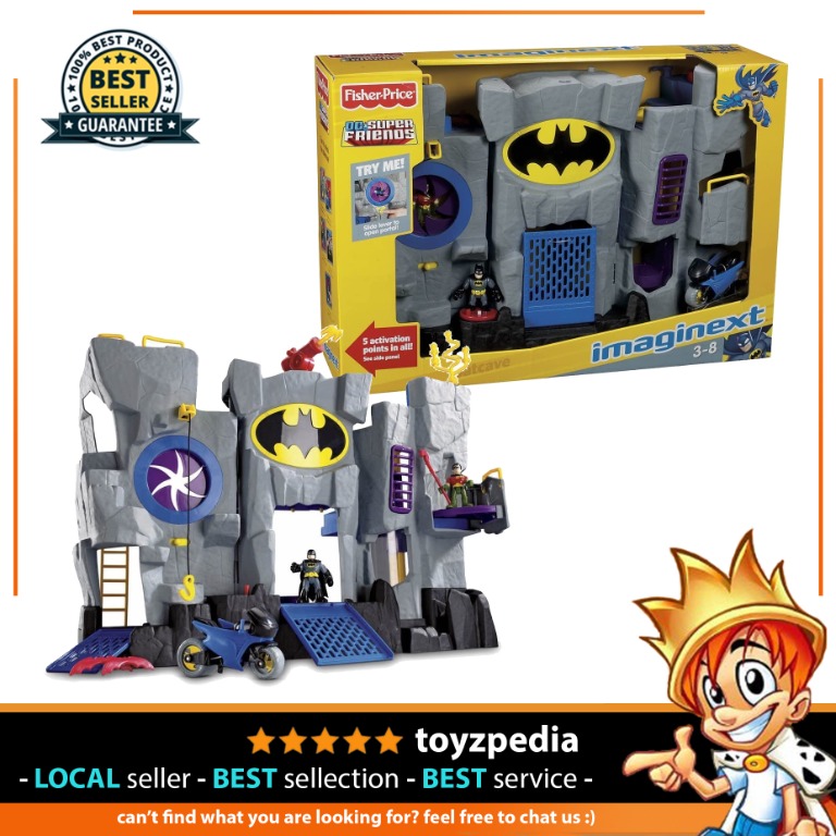 Fisher-Price Imaginext Adventures DC Super Friends Bat Cave batman ...