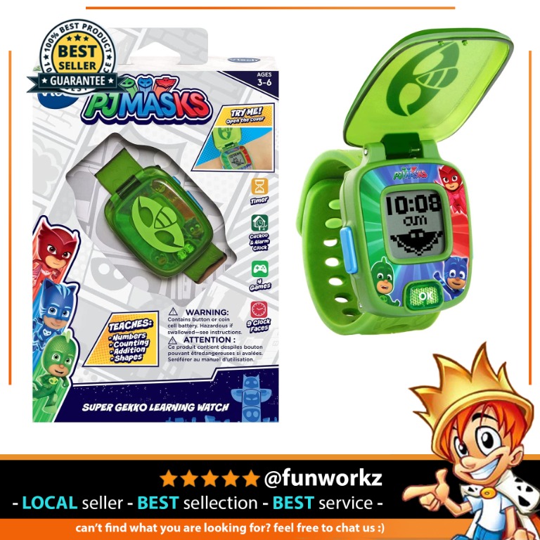 -From USA- VTech PJ Masks Super Gekko Learning Watch Green include ...