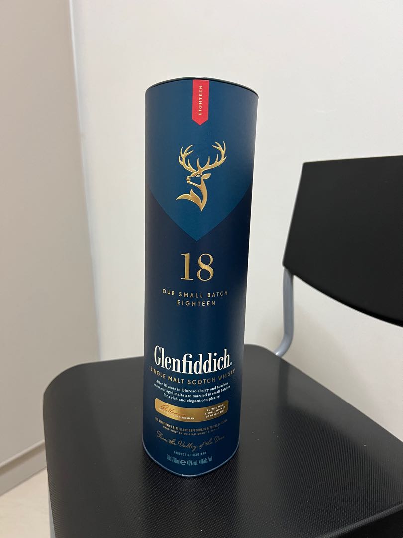Glenfiddich 18 Years Single MaltScotch Whisky married in small batches ...