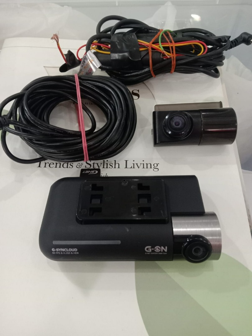 GNET G-ON Car Camera Full Set Front and Rear with all cables, Car ...