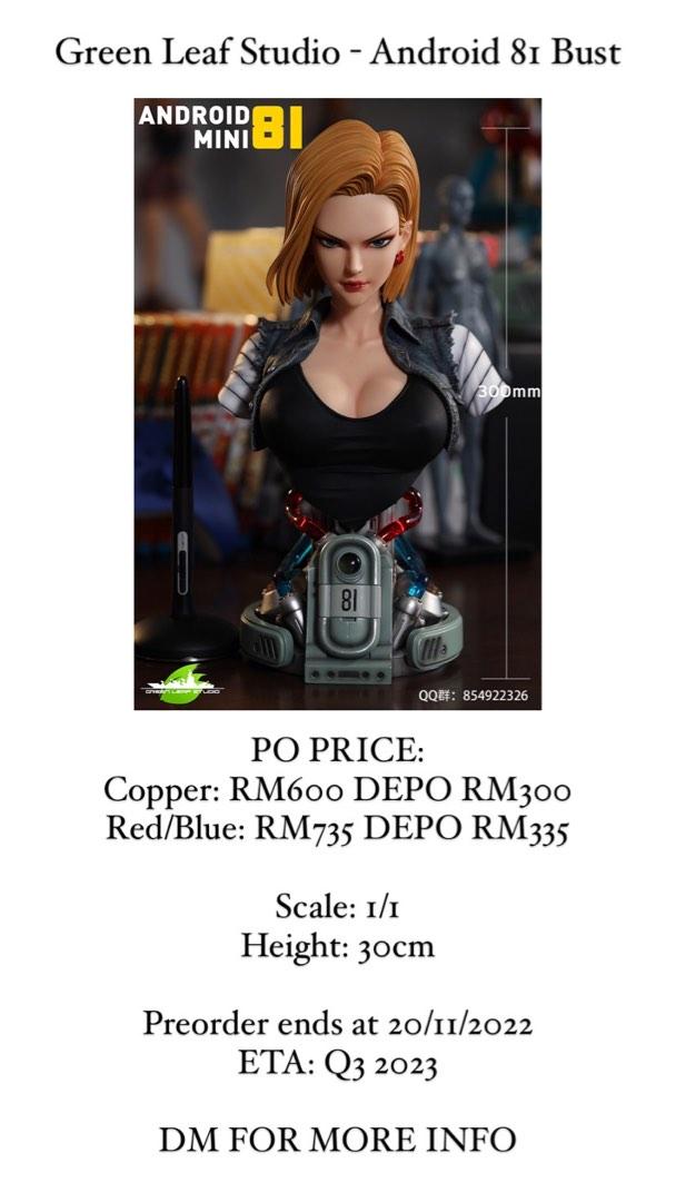 Green Leaf Studio - Android 81 Bust, Hobbies & Toys, Toys & Games on Carousell