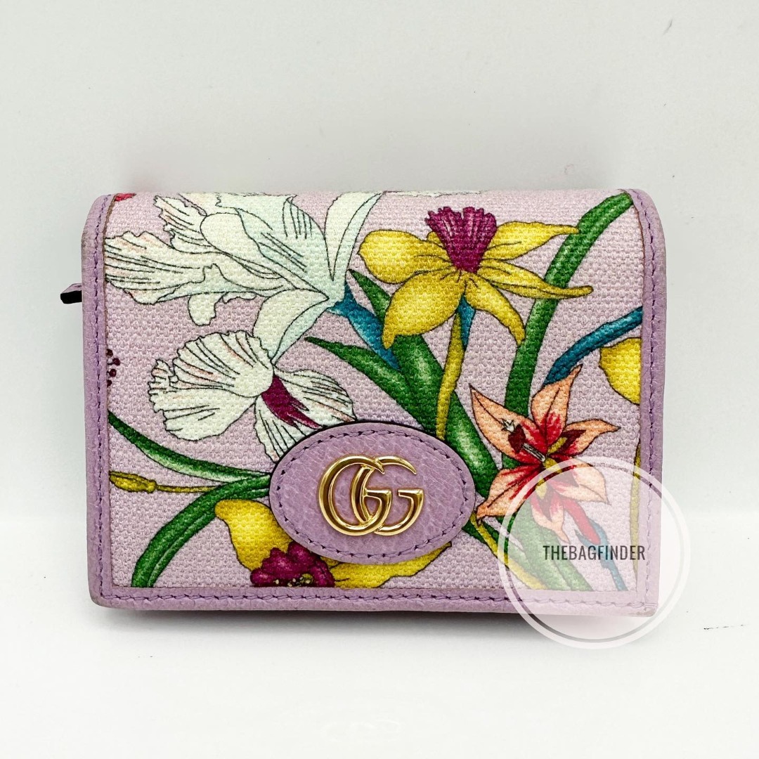 Gucci Floral Wallet, Luxury, Bags & Wallets on Carousell