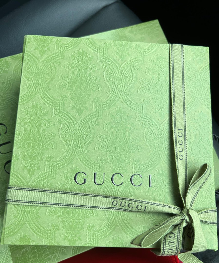 Gucci square box and paper bag, Luxury, Accessories on Carousell