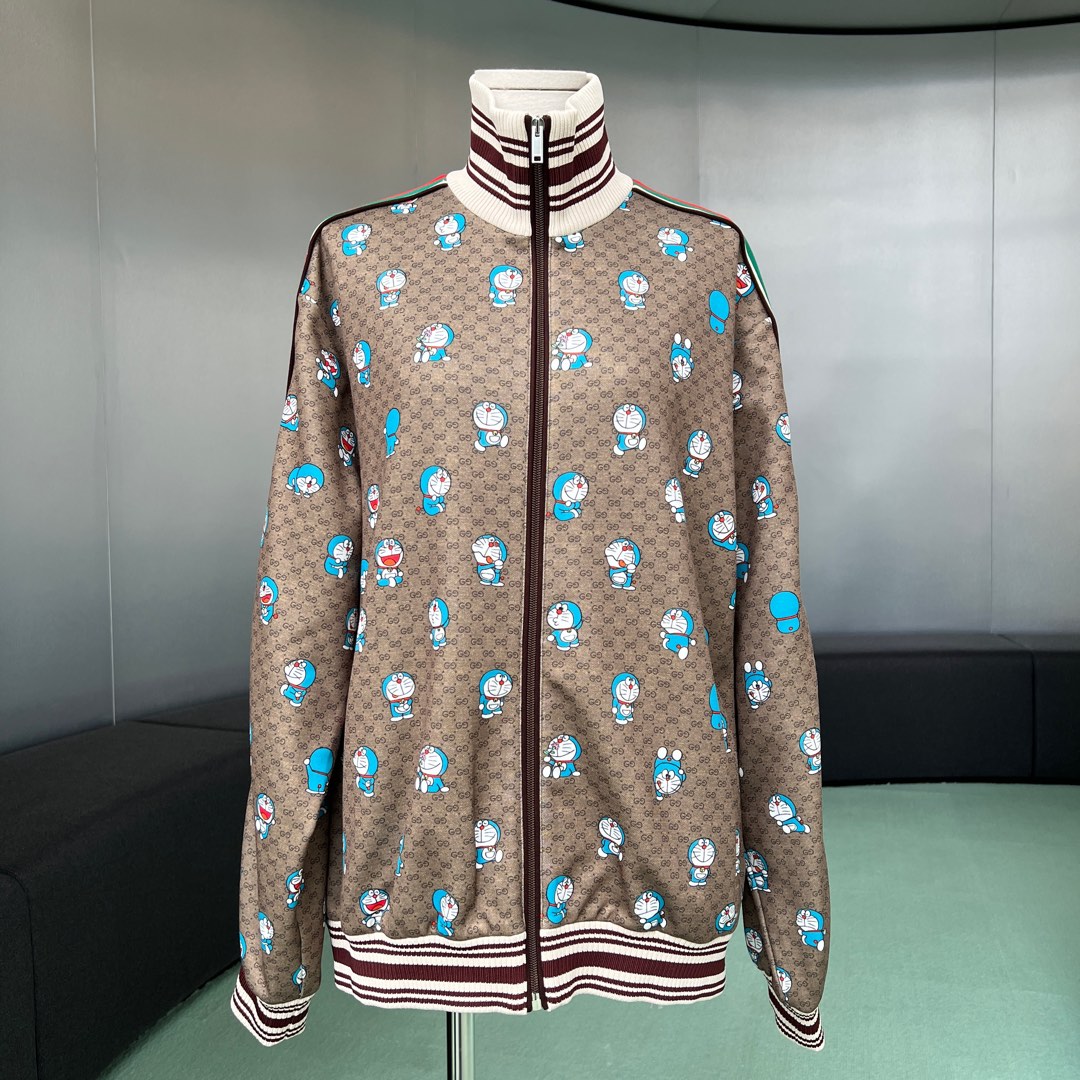 Gucci x Doraemon Jacket, Luxury, Apparel on Carousell
