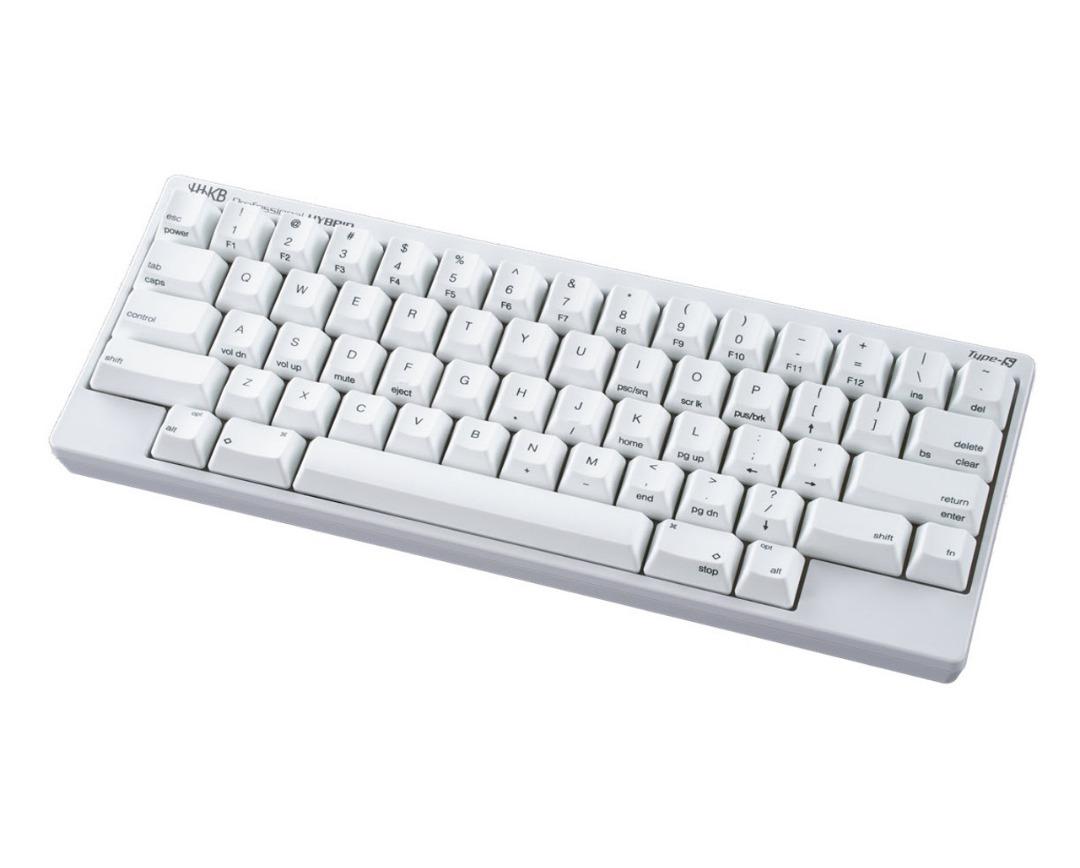 HAPPY HACKING KEYBOARD PROFESSIONAL HYBRID TYPE-S (SNOW) 45g KEY WEIGHT ...