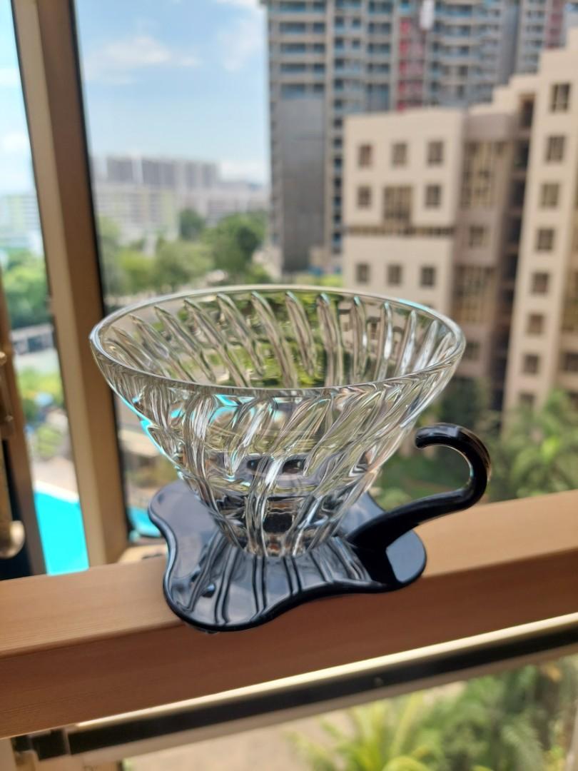 Hario V60 V2 Glass dripper and server set, TV & Home Appliances ...