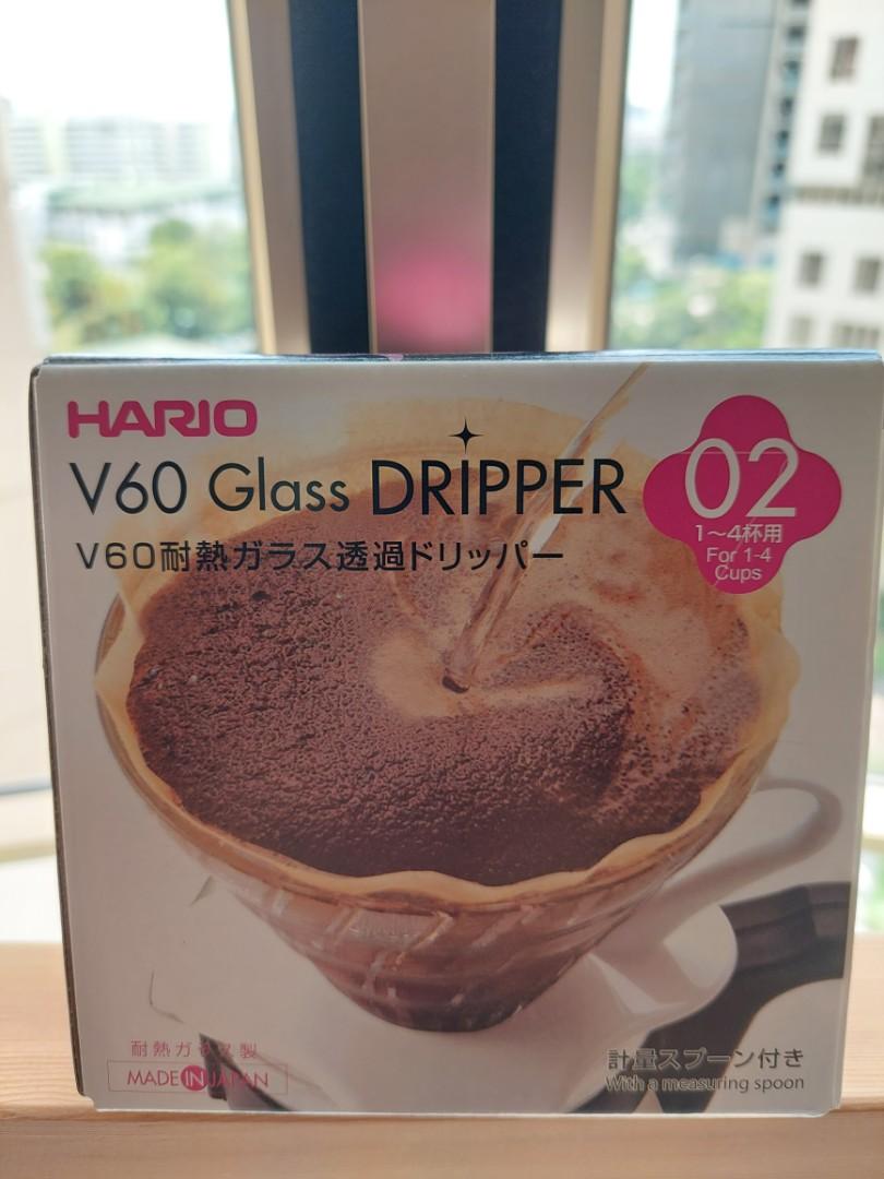 Hario V60 V2 Glass dripper and server set, TV & Home Appliances ...