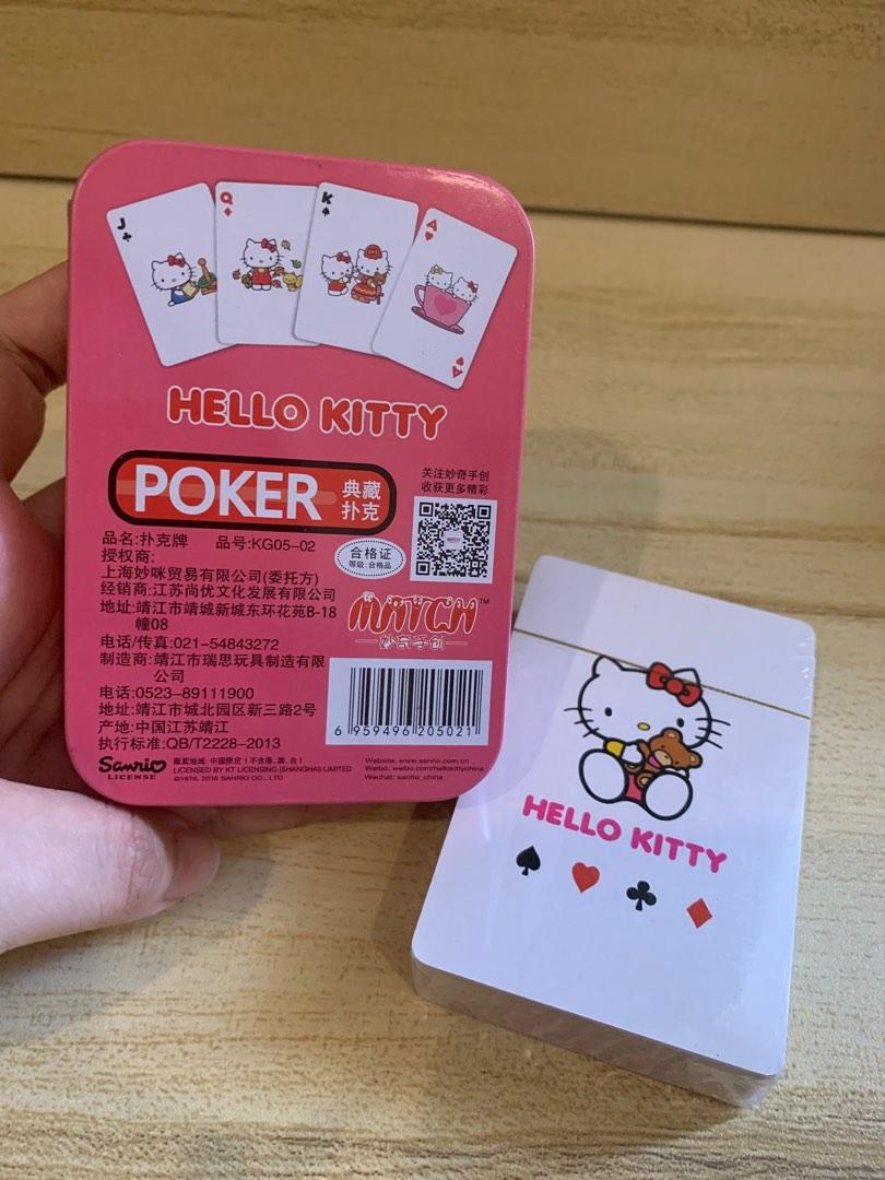 Hello Kitty Poker Cards Set, Hobbies & Toys, Toys & Games on Carousell