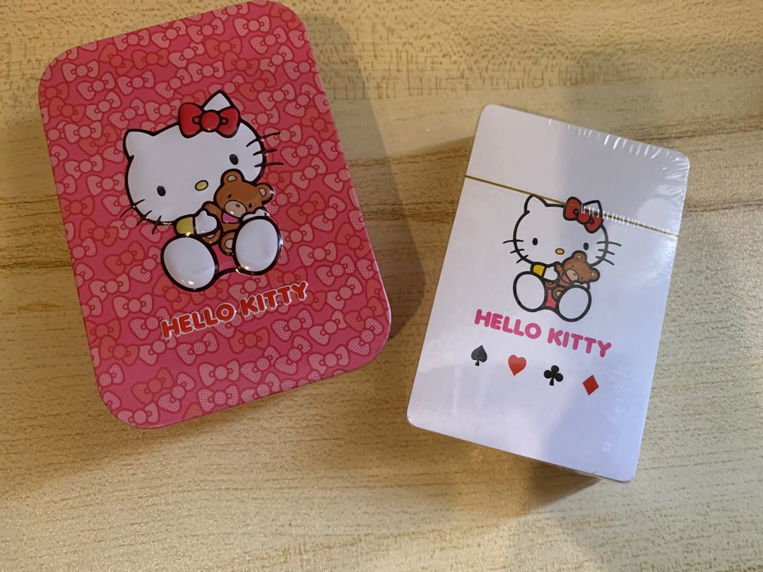Hello Kitty Poker Cards Set, Hobbies & Toys, Toys & Games on Carousell