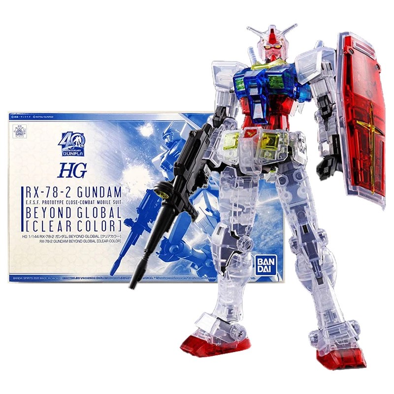 HG RX-78-2 GUNDAM BEYOND GLOBAL CLEAR COLOR, 興趣及遊戲, 玩具 & 遊戲類 - Carousell