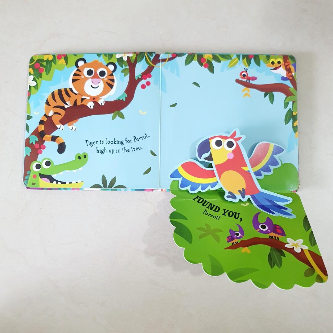 Hide-and-seek POP-UPS JUNGLE Book - Tiger, Hobbies & Toys, Books ...