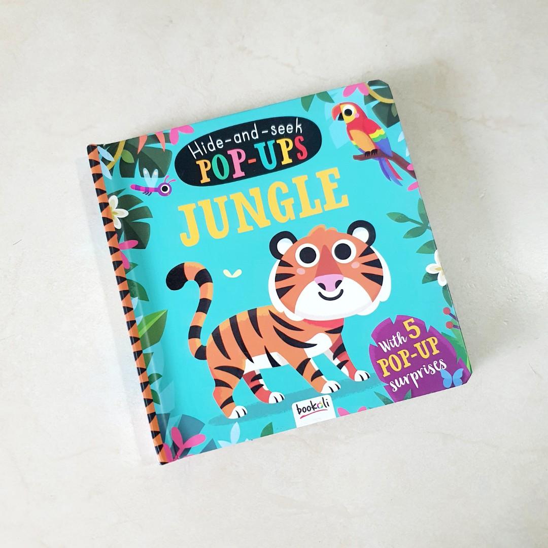 Hide-and-seek POP-UPS JUNGLE Book - Tiger, Hobbies & Toys, Books ...