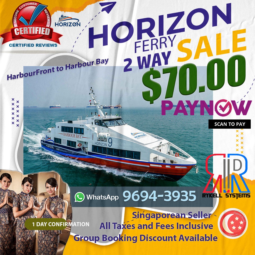 Horizon Ferry Ticket To Batam, 2 Way Batam Ferry Ticket, Tickets ...