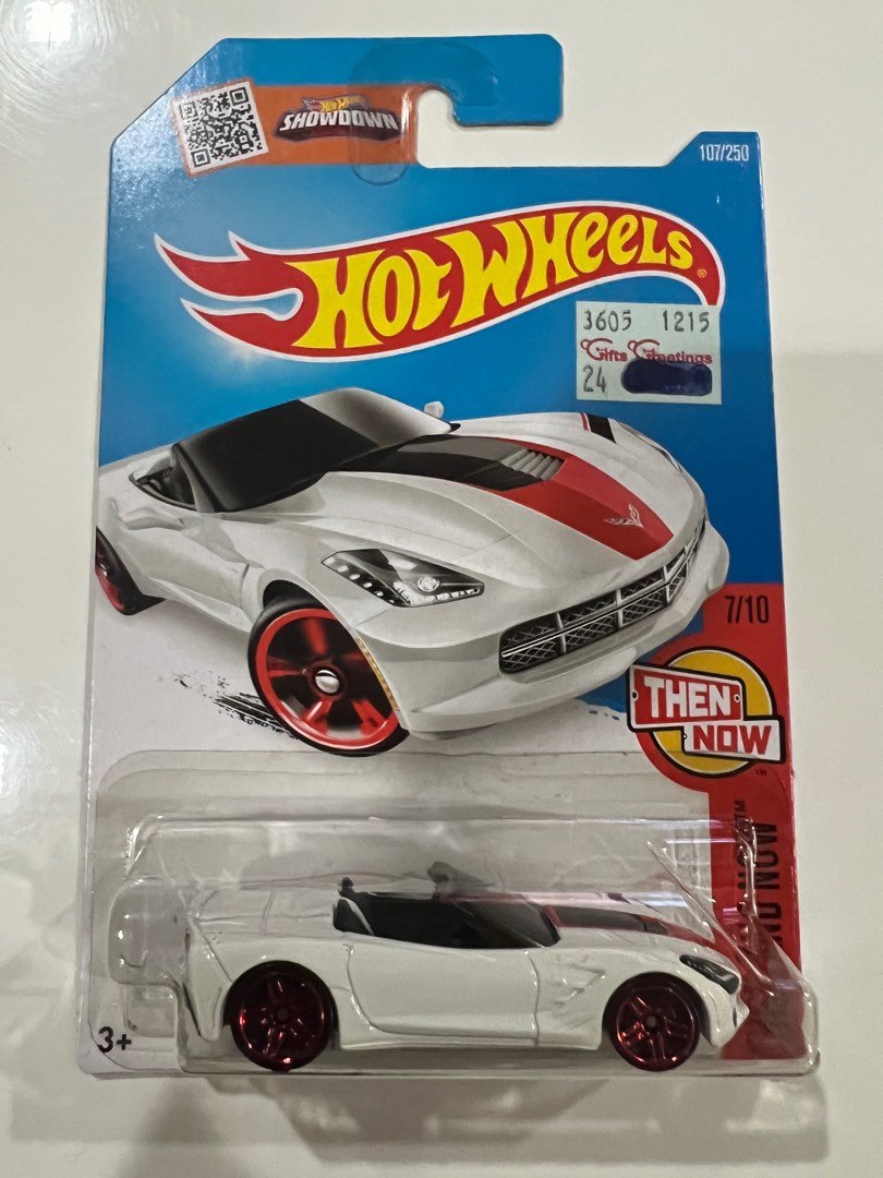 Hotwheels ‘14 Corvette Stingray (White), Hobbies & Toys, Toys & Games ...